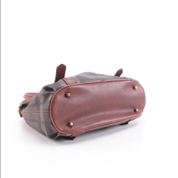 Burberry | Bags | Burberry Northfield Check Coated Canvas And Leather ...